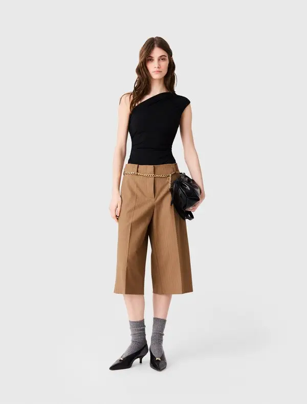 Maje Asymmetric Draped Bodysuit