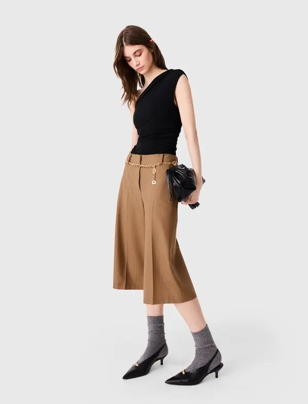 Maje Asymmetric Draped Bodysuit
