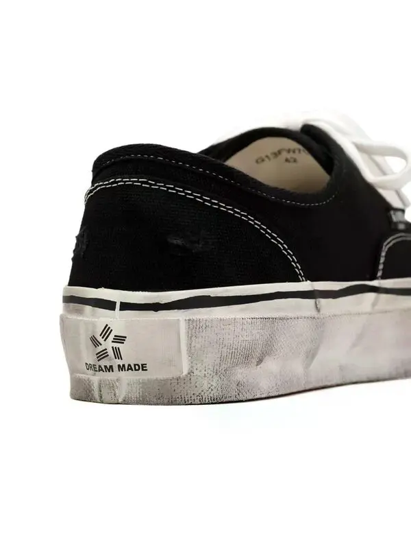 KAMIYA Herc Distressed Sneakers - Black