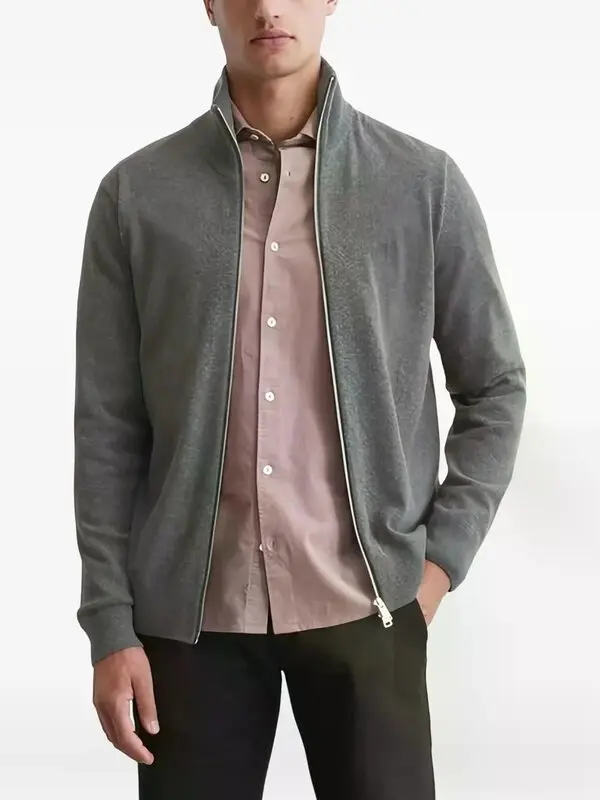 Marc O'polo Zip-up Cardigan - Grey