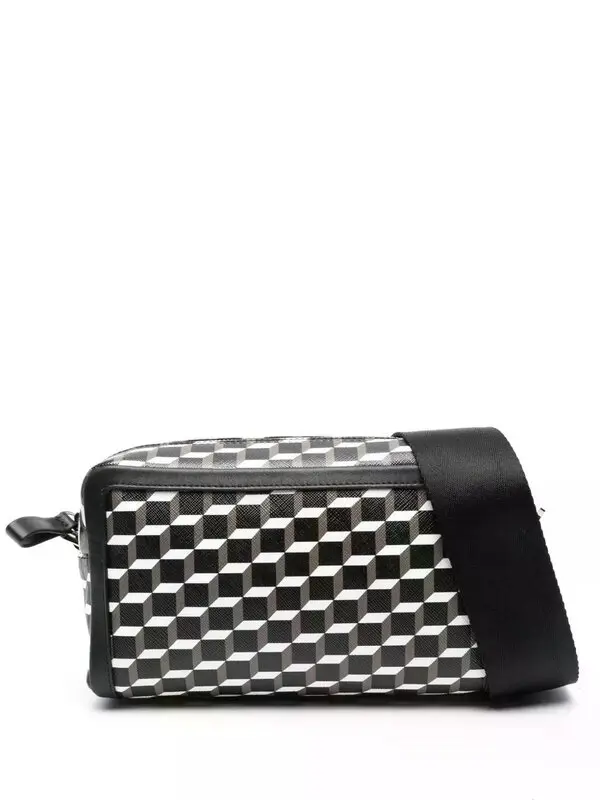 Pierre Hardy Cube Box Leather Shoulder Bag - Black