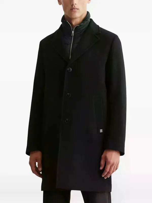 Marc O'polo Single-breasted Wool Coat - Black