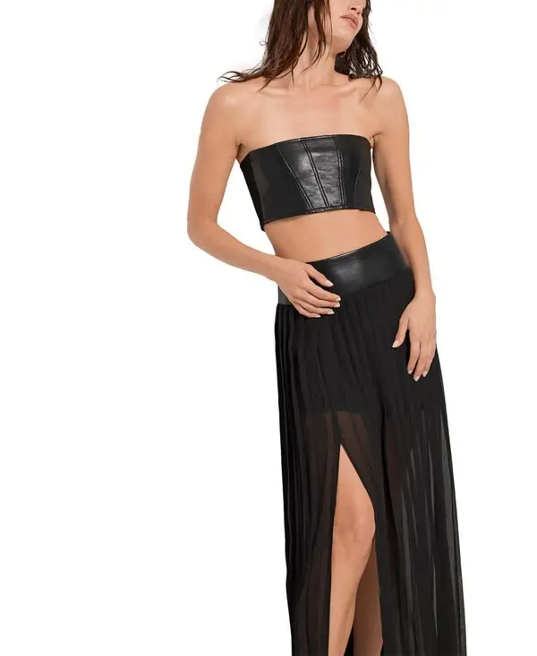 AS By DF Felice Pleated Maxi Skirt