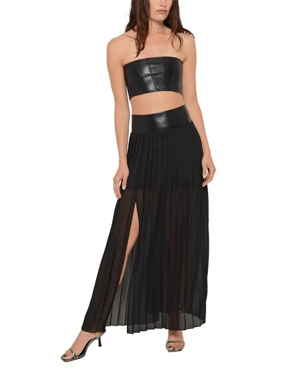 AS By DF Felice Pleated Maxi Skirt