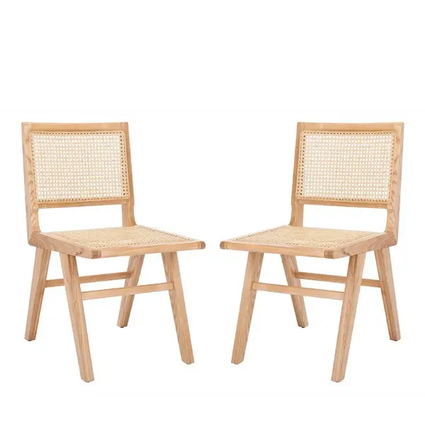SAFAVIEH Hattie French Cane Dining Chairs, Set Of 2 - Natural