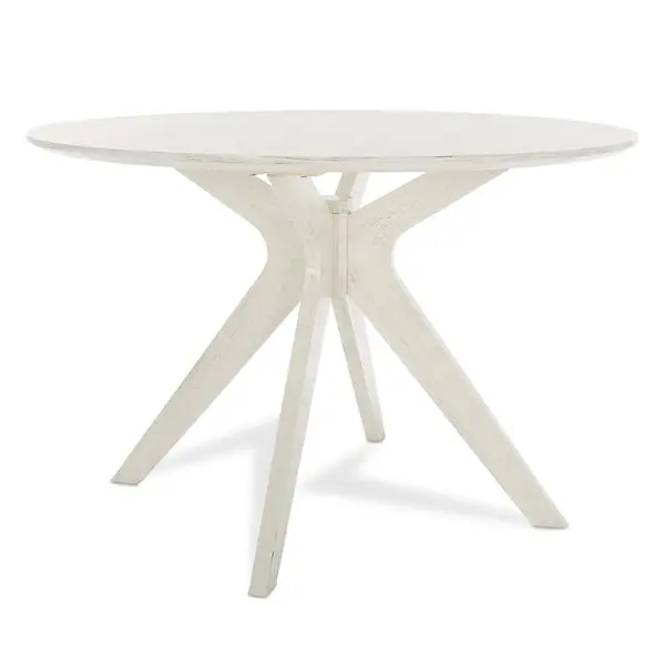 SAFAVIEH Carolee 46 Round Dining Table - White Wash