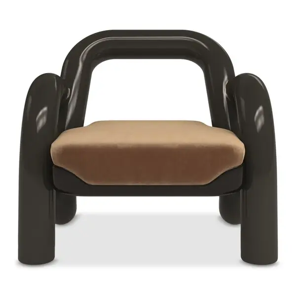 CARACOLE Gelee Accent Chair - Chocolate