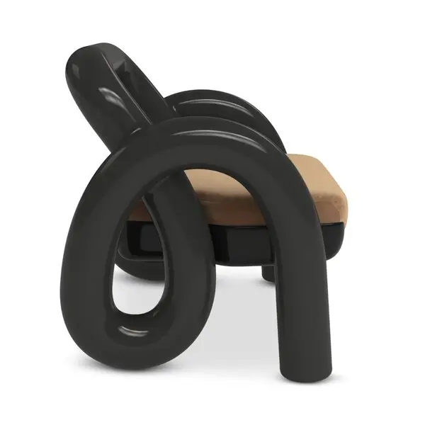 CARACOLE Gelee Accent Chair - Chocolate