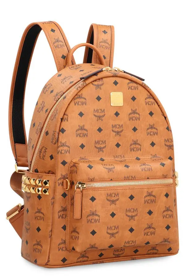 Mcm Visetos Stark Side Studs Backpack - Brown