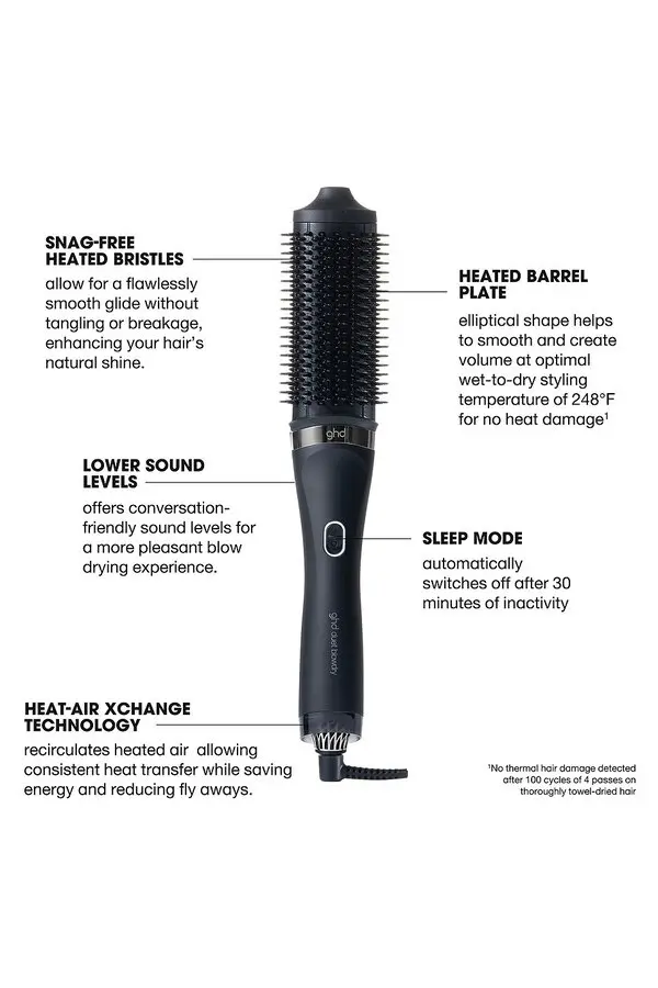 GHD Duet Blowdry Brush - Black