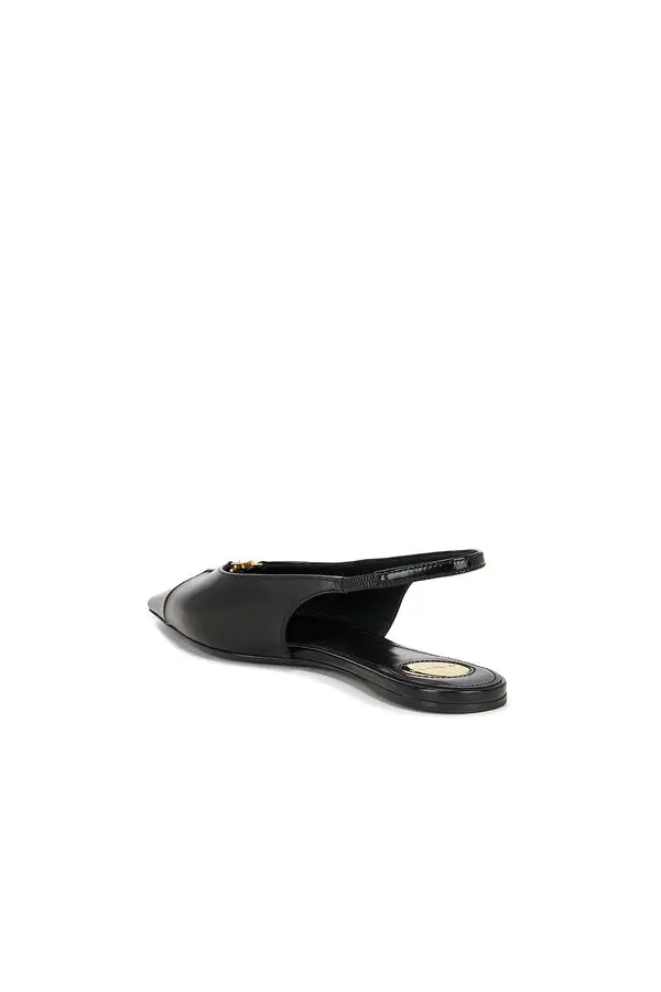 Saint Laurent Babylone Slingback Flat - Nero