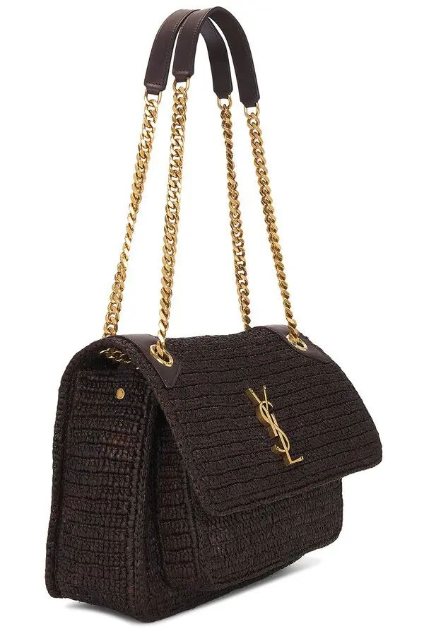 Saint Laurent Medium Niki Chain Bag - Chocolate Truffle