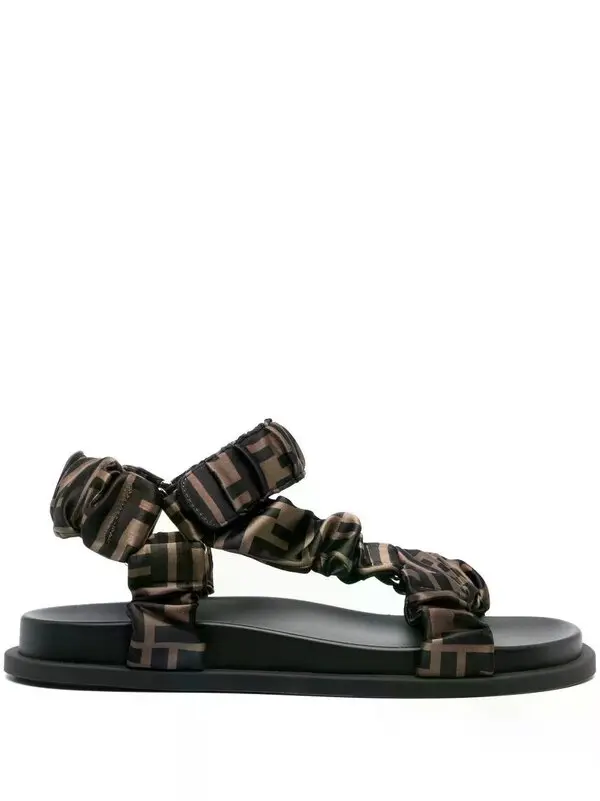 Fendi Ff Print Flat Sandals