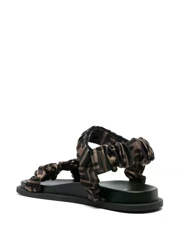 Fendi Ff Print Flat Sandals