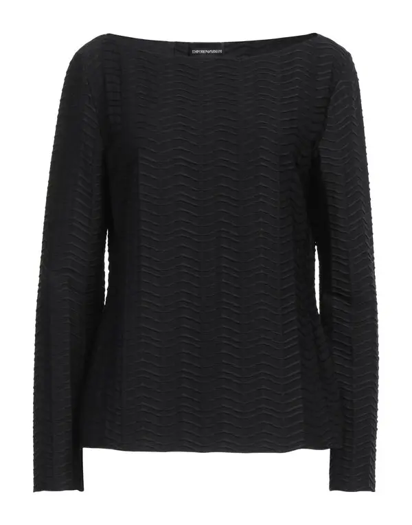 Emporio Armani T-shirt With Boat Neckline - Black