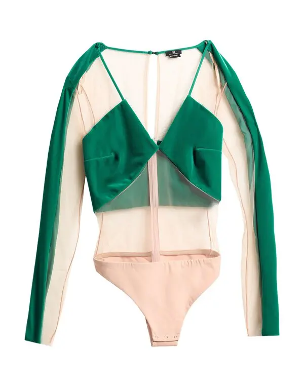 Elisabetta Franchi Bodysuit In Polyester, Elastane, And Polyamide