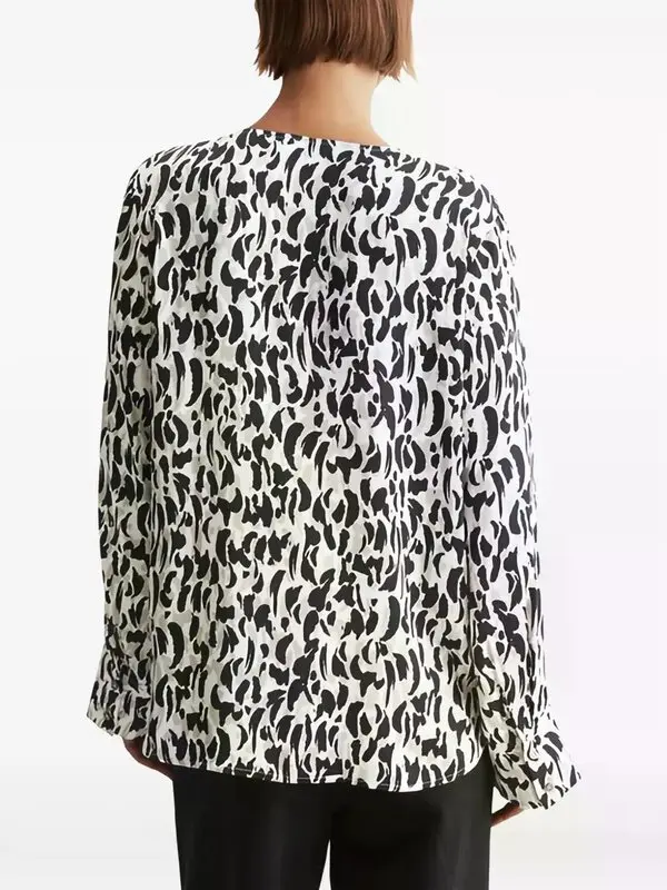 Marc O'polo Animal-print Button-up Blouse