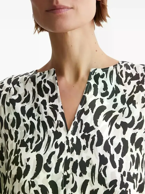 Marc O'polo Animal-print Button-up Blouse