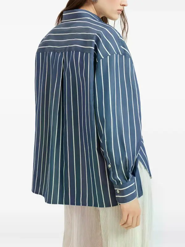 Brunello Cucinelli Striped Poplin Shirt