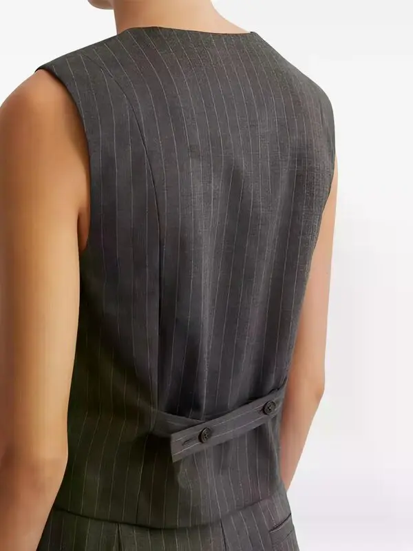 Marc O'polo Pinstripe Sleeveless Waistcoat