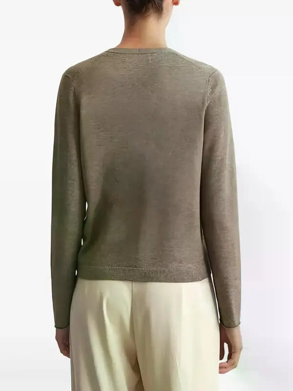 Marc O'polo V-neck Button-up Cardigan - Brown