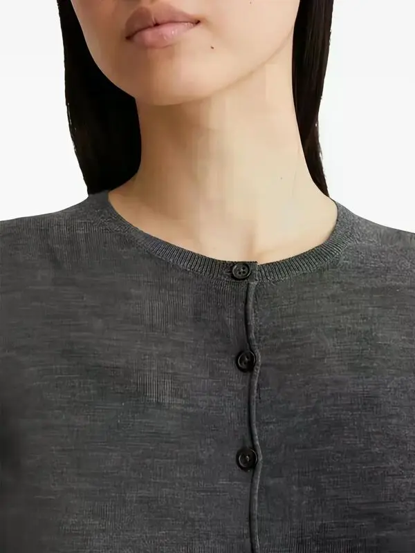 Marc O'polo Button-up Knit Cardigan - Grey