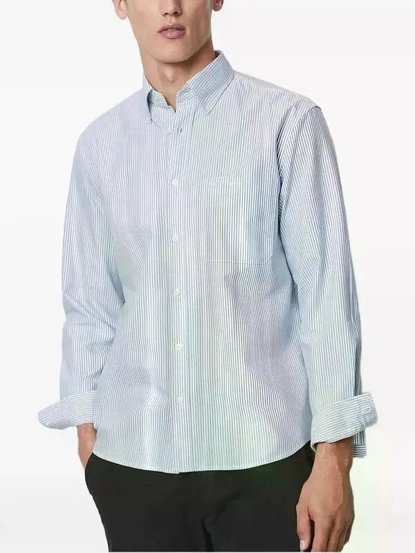 Marc O'polo Striped Button-down Shirt - Blue