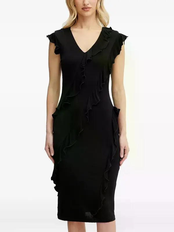 Karl Lagerfeld Ruffle-detail Midi Dress
