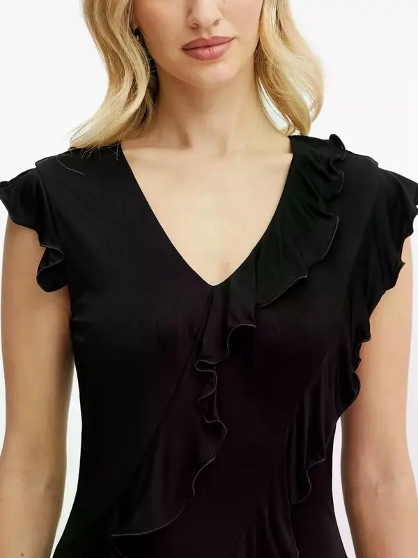 Karl Lagerfeld Ruffle-detail Midi Dress