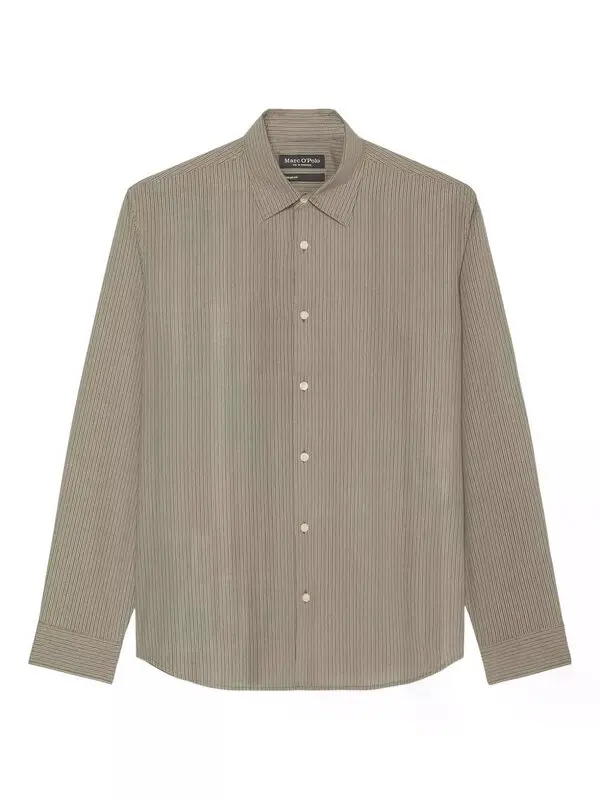 Marc O'polo Printed Button-up Shirt - Grey