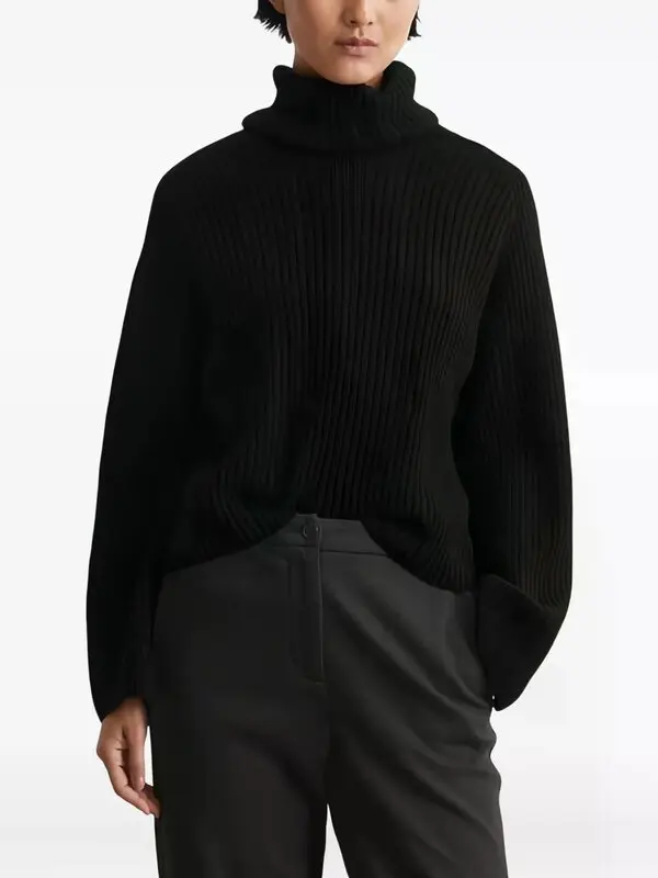 Marc O'polo Ribbed Turtleneck Sweater - Black