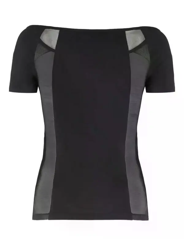 Versace Mesh-panel Cotton T-shirt