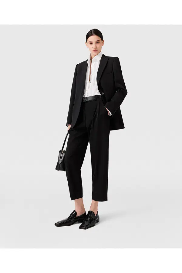 Stella McCartney Pleated High-rise Wool Pants