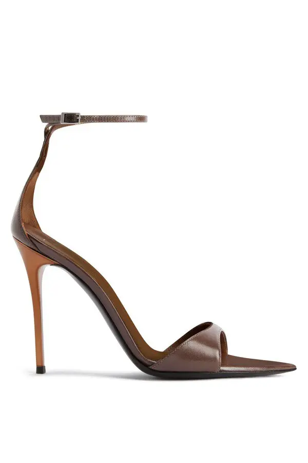 GIUSEPPE ZANOTTI Intriigo 105 Leather Sandals - Brown