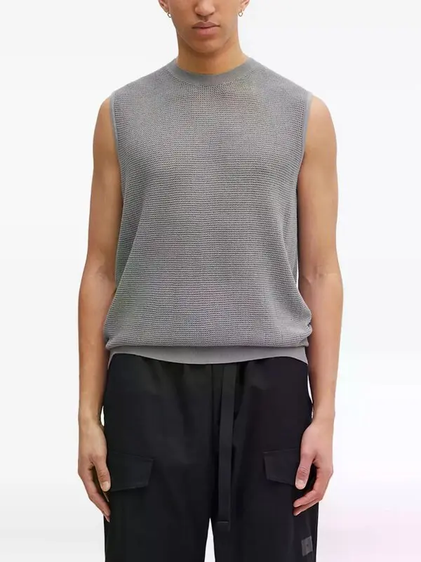 Y3 Textured Sleeveless Sweater