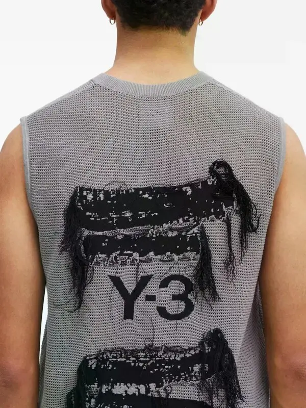 Y3 Textured Sleeveless Sweater