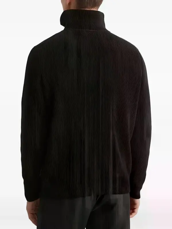 Marc O'polo Ribbed Quarter-zip Sweater - Black