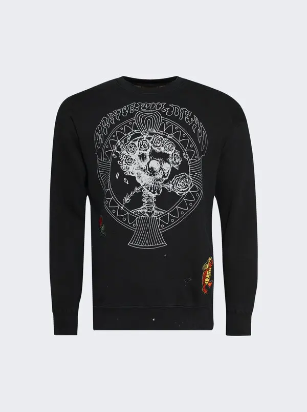 MadeWorn Grateful Dead Patched Crew Sweatshirt