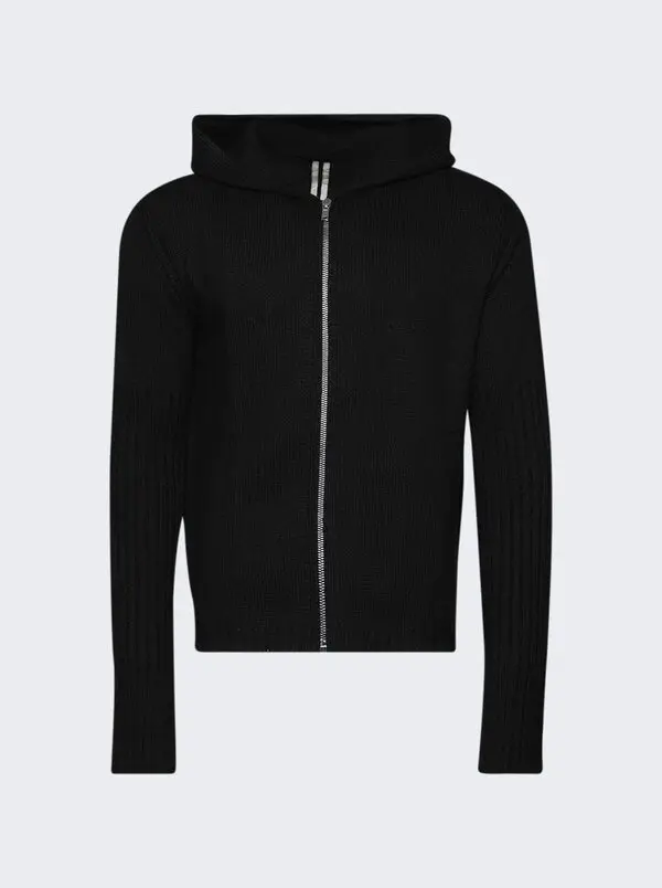 Rick Owens Zipped Hoodie - Black