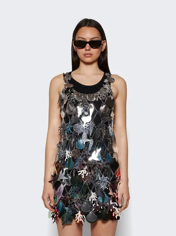 Rabanne Sea Shell Charm Mini Dress - Multi