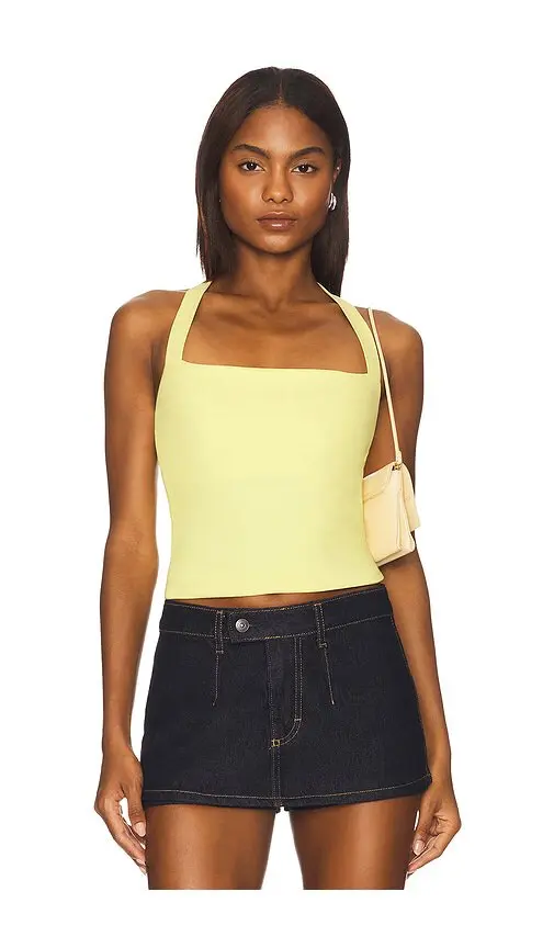 Susana Monaco Halter Top - Lemon