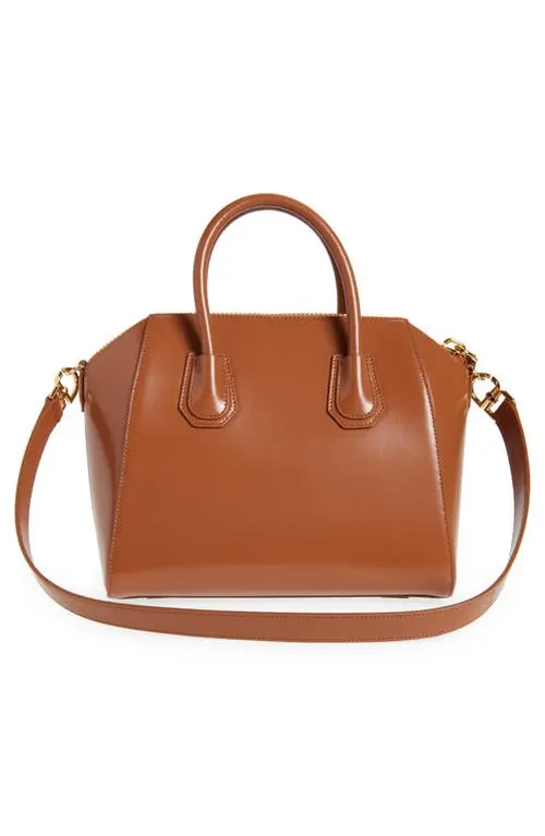 Givenchy Small Antigona Leather Satchel - Caramel Brown