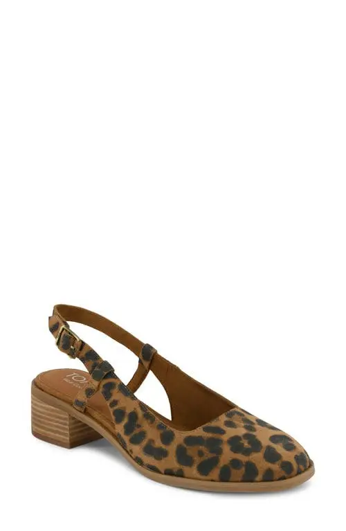 Toms Jaclyn Slingback Pump - Brown