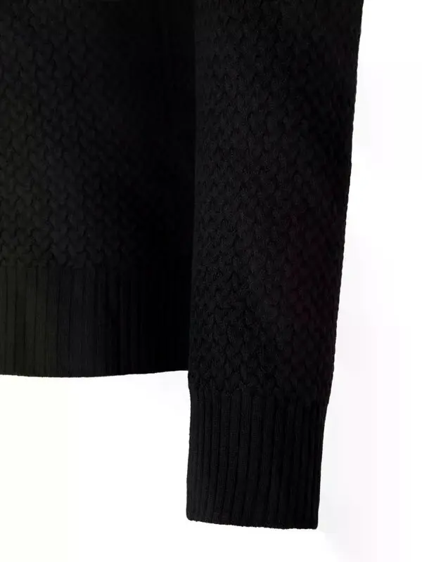 GRAN SASSO Cable-knit Virgin Wool Sweater