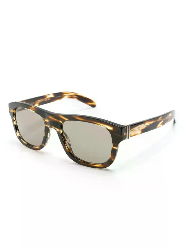 Gucci Square-frame Sunglasses - Brown