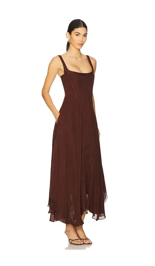 UNDERSTATED LEATHER Honey Moon Dress - Chocolate