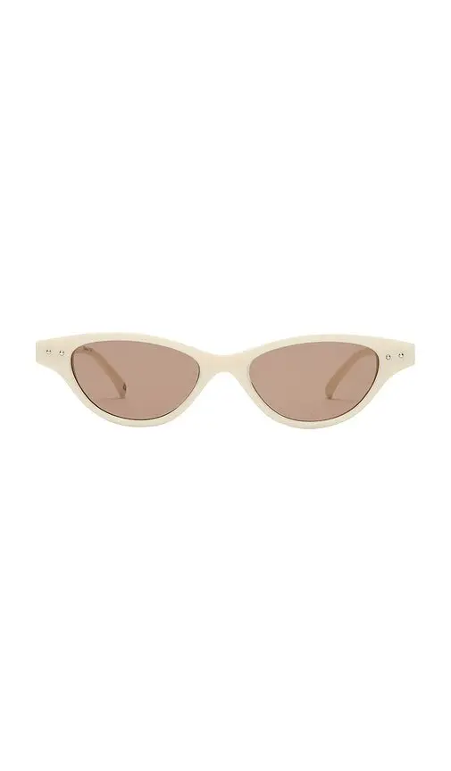AIRE Cybeles Sunglasses - Ivory & Hazel Tint