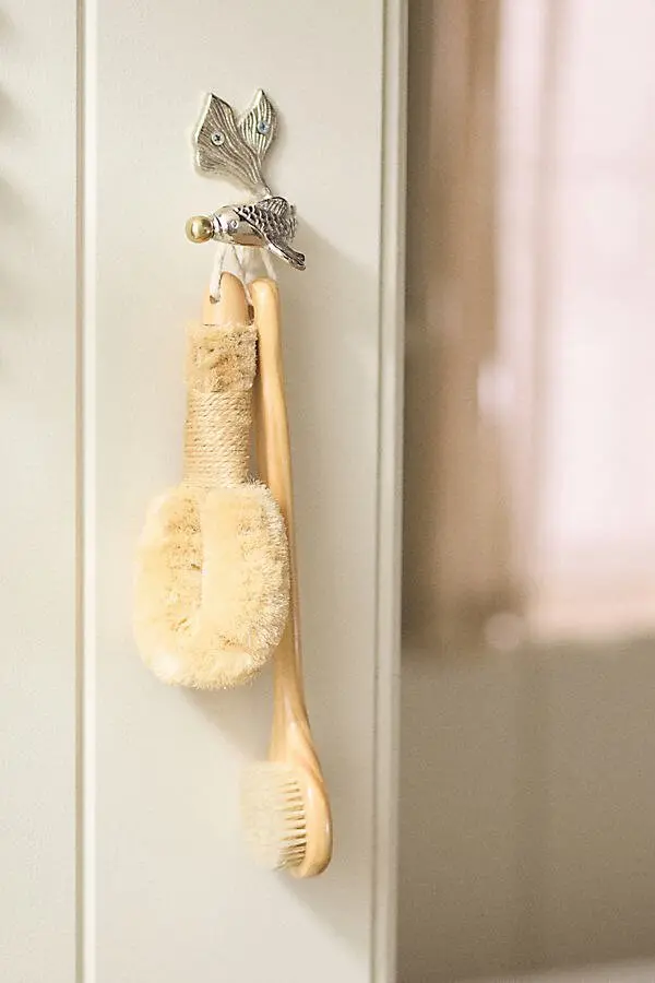 Anthropologie Koi Fish Bath Hook - Nickel