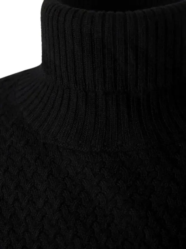 GRAN SASSO Cable-knit Roll Neck Sweater