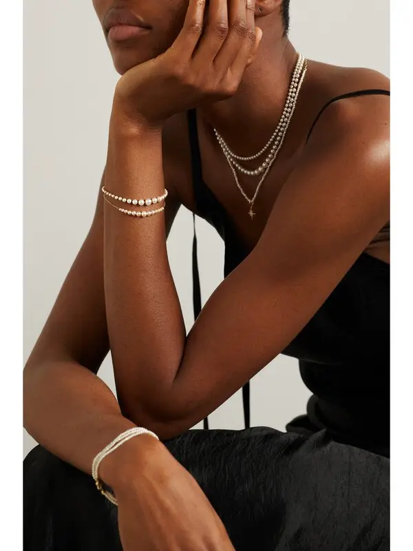 Mizuki 14-karat Pearl Bracelet